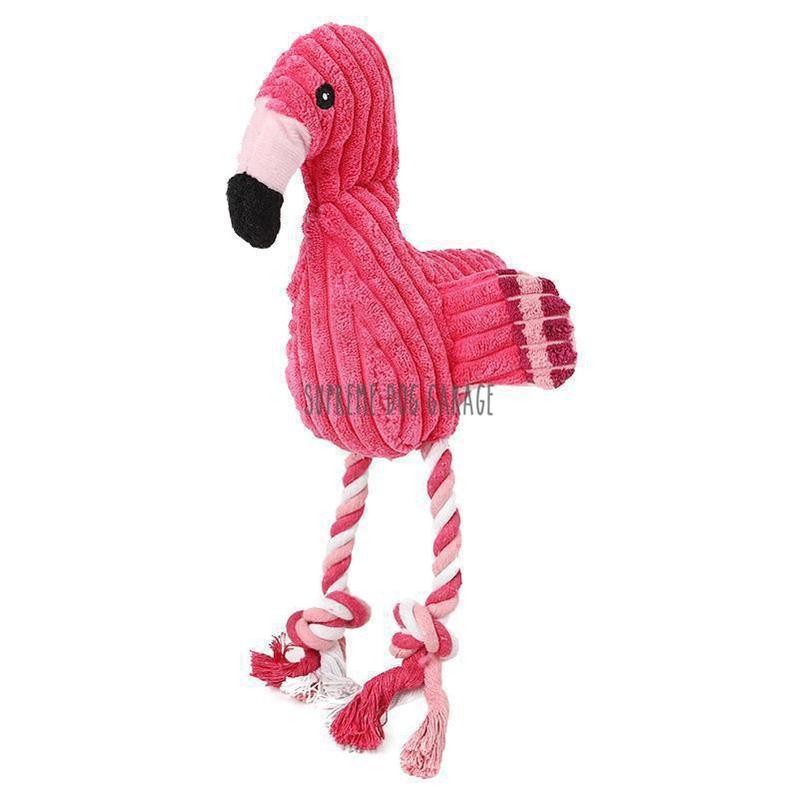 Flamingo Dog Toy | Squeaky Plush Dog Toy | Supreme Dog Garage