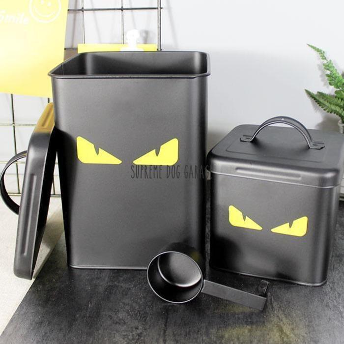 Metal Dog Food Container Combo - Monster Eyes | Supreme Dog Garage