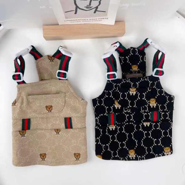Pawcci Teddy Monogram Designer Dog Dress | Supreme Dog Garage Premium ...
